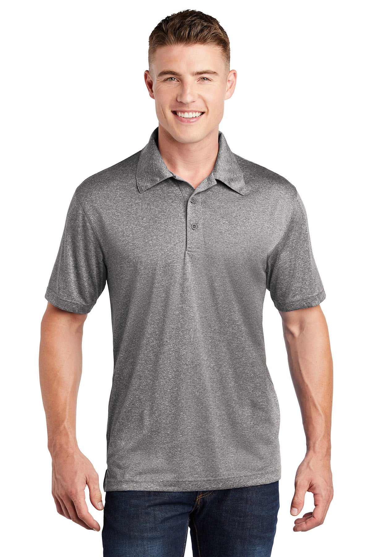 Heathered Contender Polo 660 | Vista Uniforms